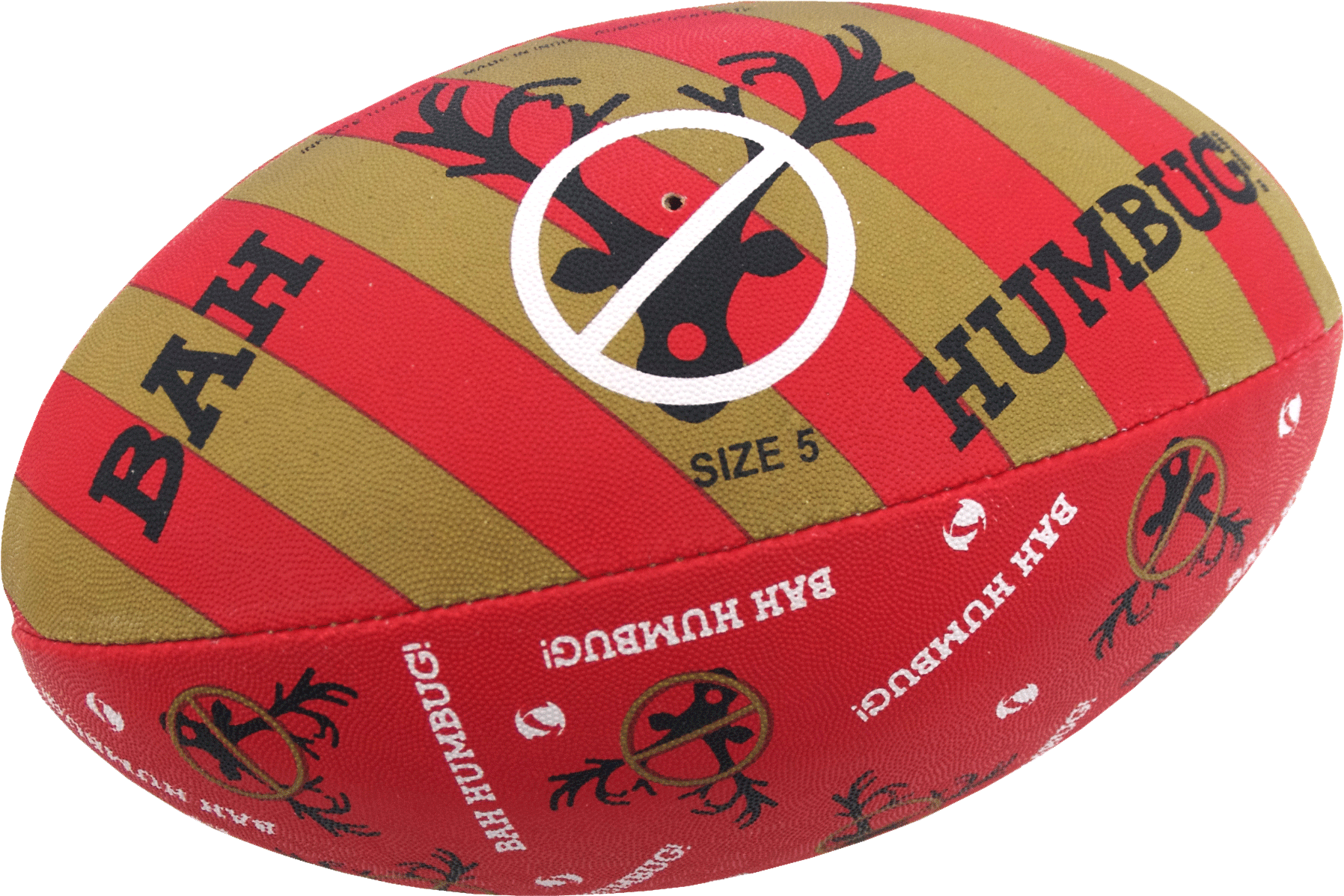 Download Rugby Ball Png Background Image - Samurai Bah Humbug Christmas ...