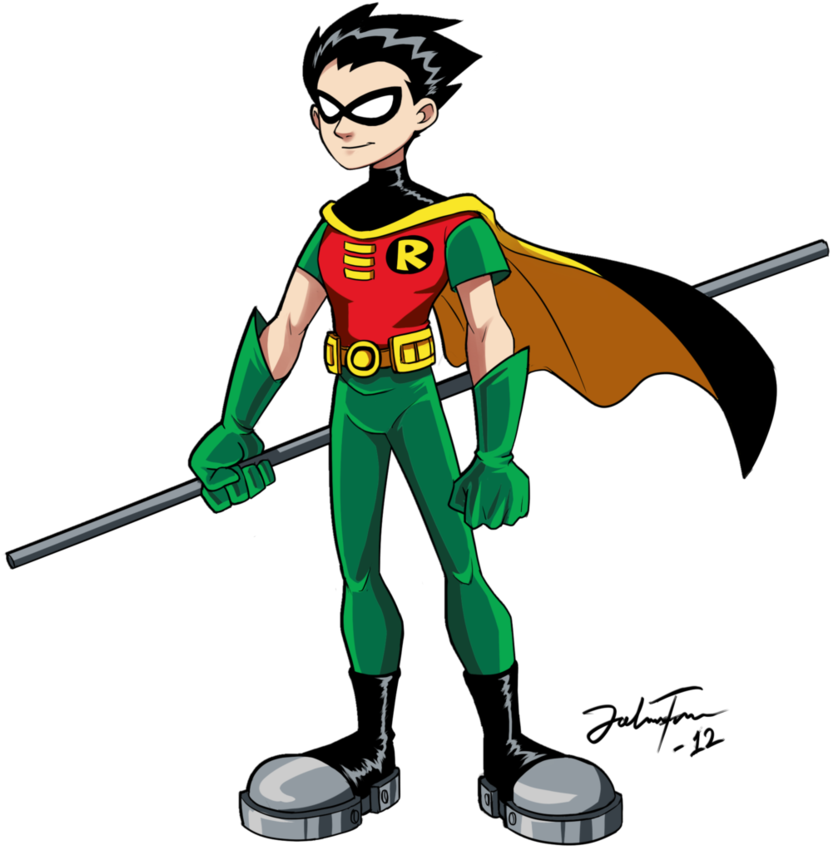 Download Robin Clipart Transparent Background - Robin Teen Titans Staff ...