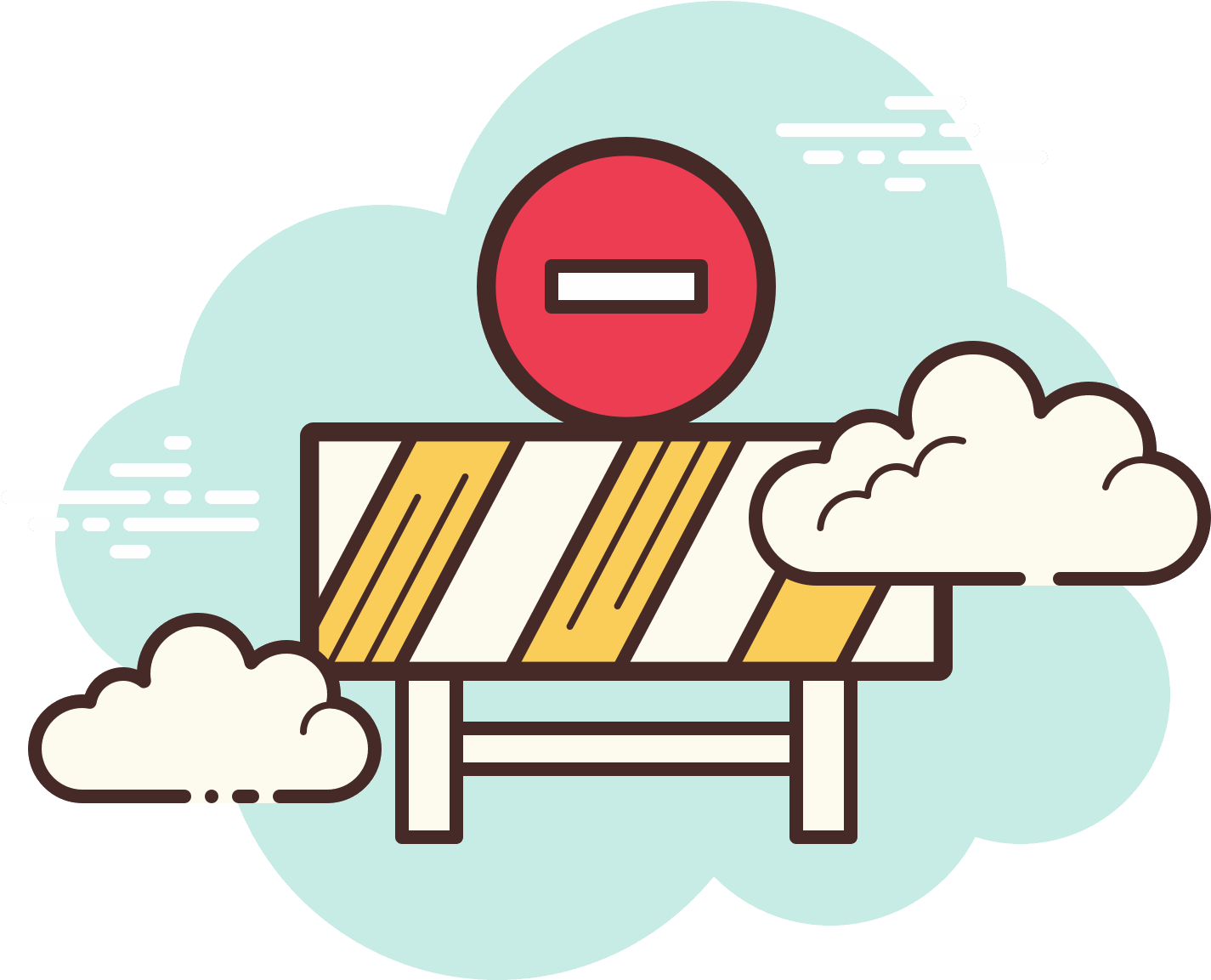 Download The Universal Road Closure Sign, A Generic Sawhorse - Shape ...