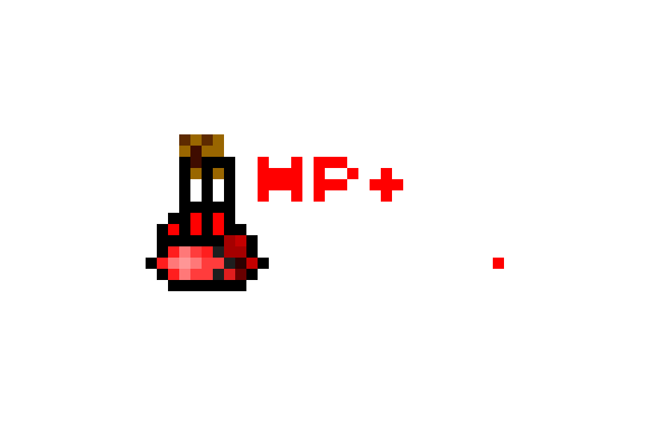 Download Pixel Health Potion - Health Potion Pixel Art - Full Size PNG ...