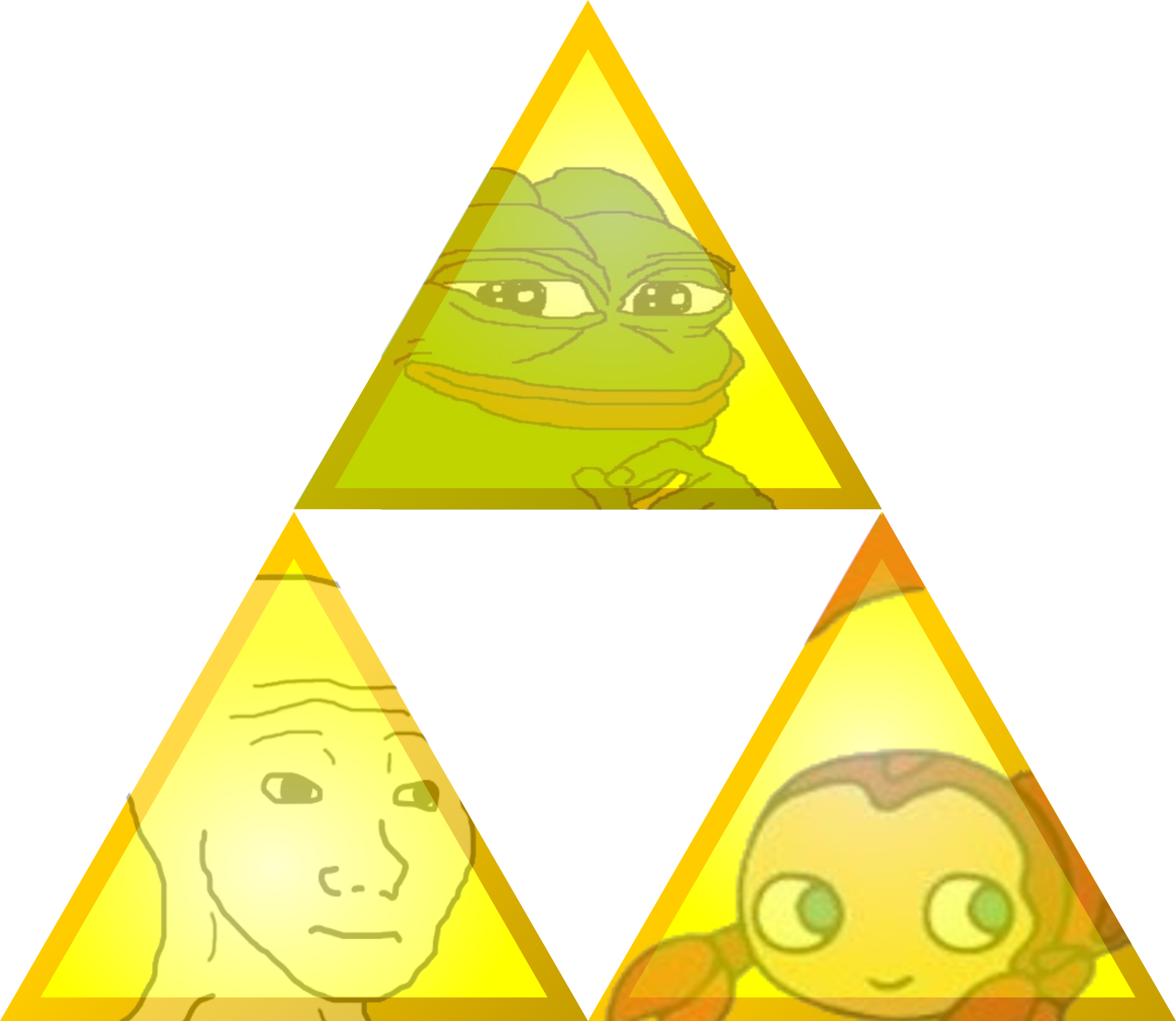 Download Comment Picture - Zelda Tri Force - Full Size PNG Image - PNGkit