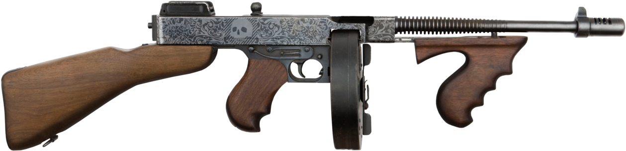 Download Transparent Thompson Submachine Gun - PNGkit