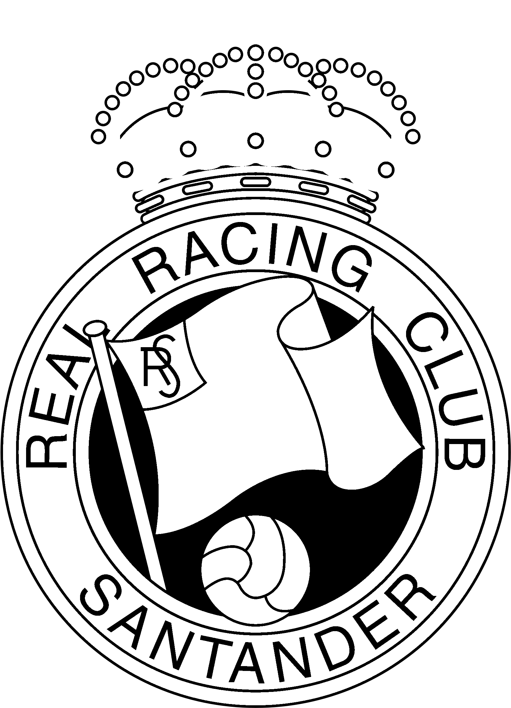 Download Santander Logo Black And White - Racing De Santander - Full ...