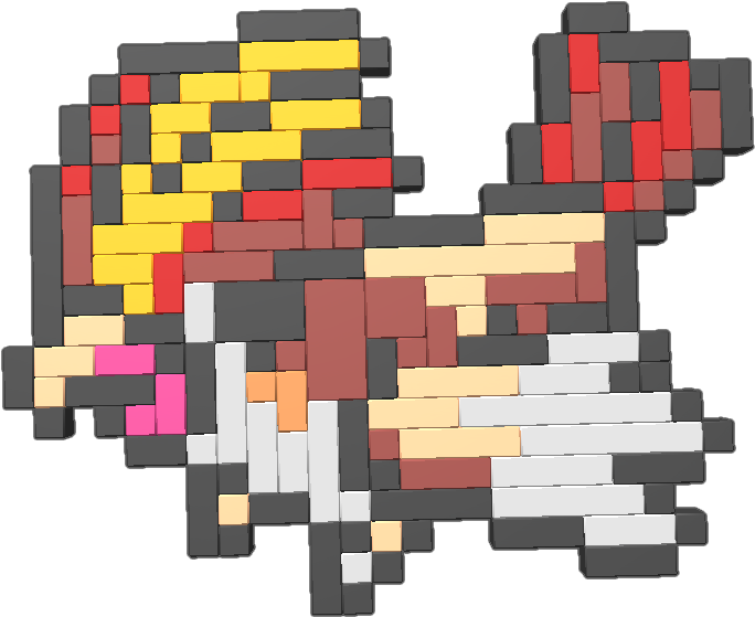 Download By Kaiman126 - Pidgeotto Pokemon Pixel Art - Full Size PNG ...