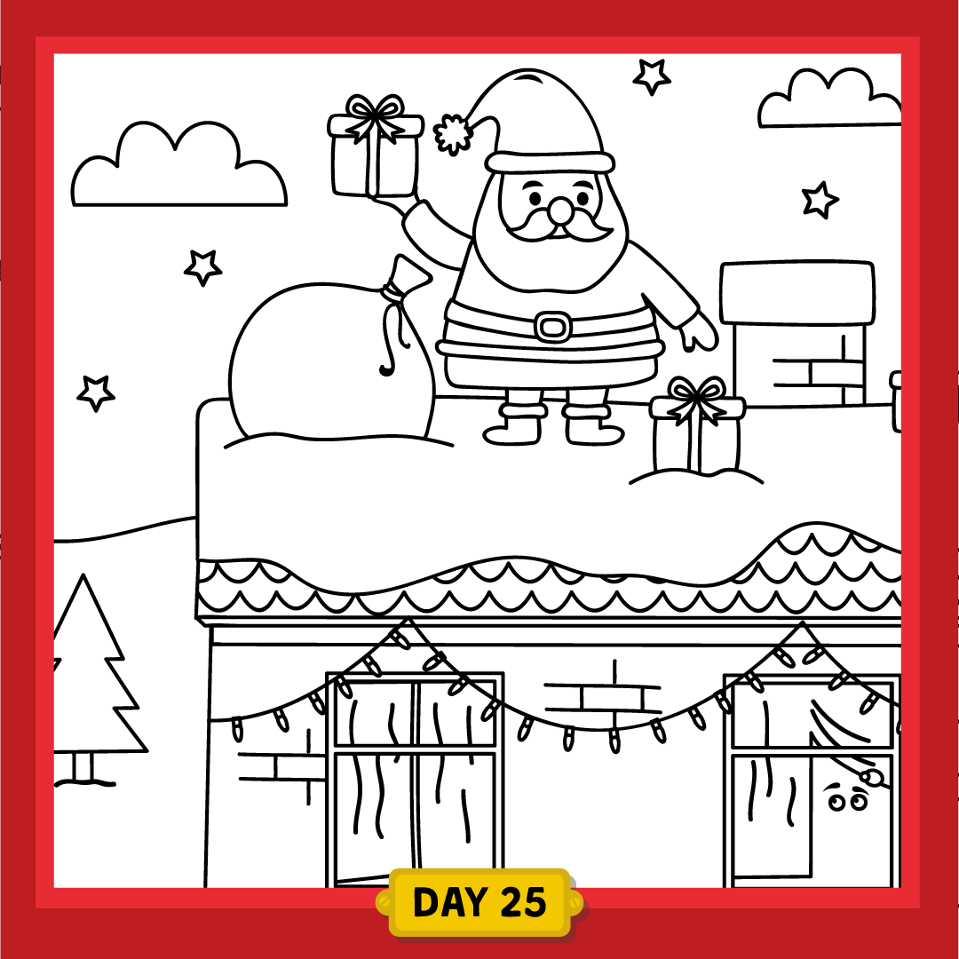 Download Get Colouring - Santa - Cartoon - Full Size PNG Image - PNGkit