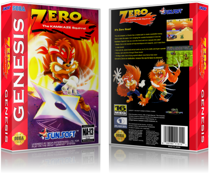 Download Sega Genesis Zero The Kamikaze Squirrel Sega Megadrive - Sega ...