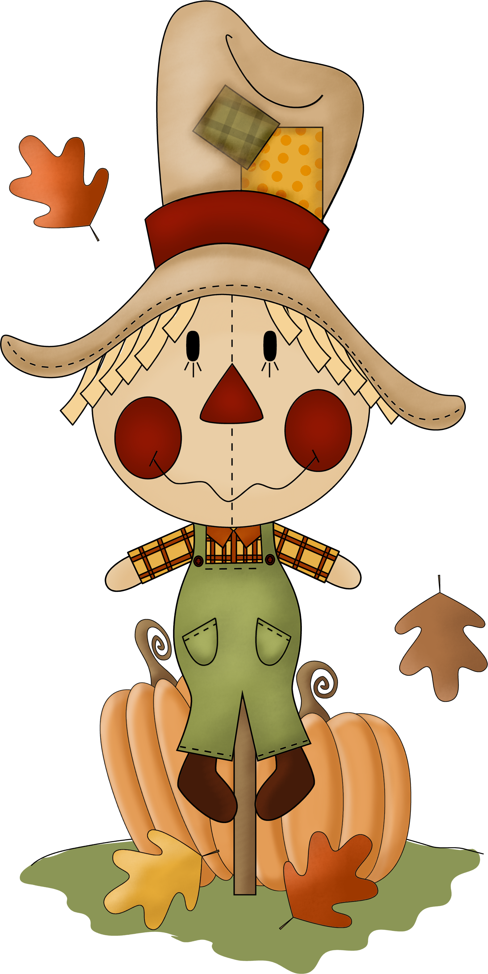 Download Scarecrow * - Whimsical Clip Art For Fall - Full Size PNG ...