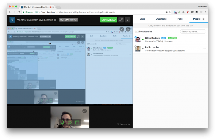 Download The Livestorm Interface - Livestorm - Full Size PNG Image - PNGkit