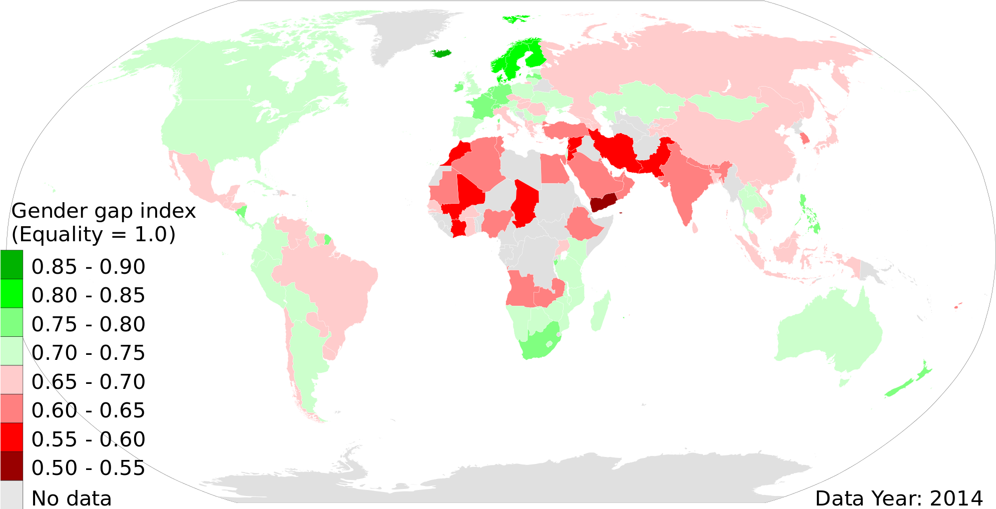Download Open - Gender Equality World Map - Full Size PNG Image - PNGkit