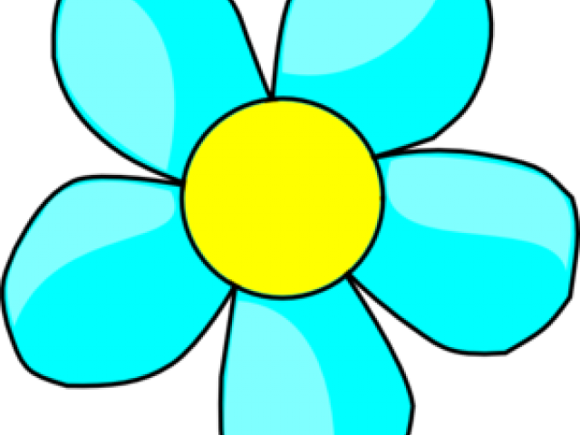 Download Light Blue Flower Clip Art - Full Size PNG Image - PNGkit