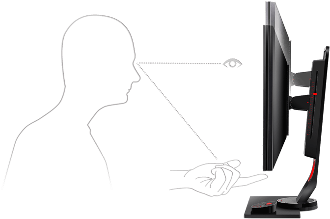 Download The Height Adjustable Stand Can Be Operated With Just - Benq ...