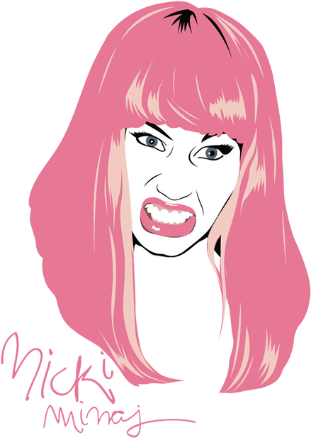 Download Nicki Minaj Vector Art - Full Size PNG Image - PNGkit