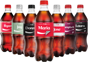 Download For The First Time, “share A Coke” Name Labels On 20-oz ...