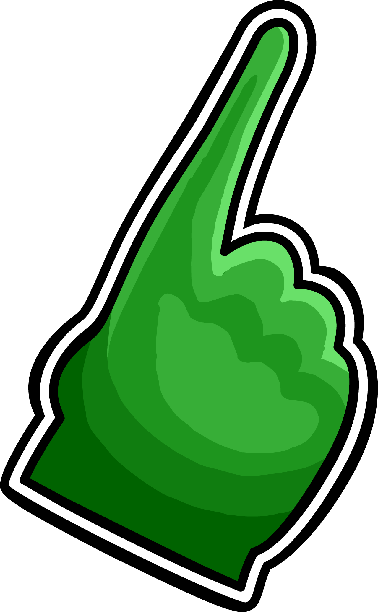 Download Green Foam Finger Icon - Green Foam Finger Png - Full Size PNG ...