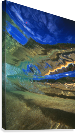 Download Hawaii, Abstract Underwater View Of Breaking Wave Canvas ...