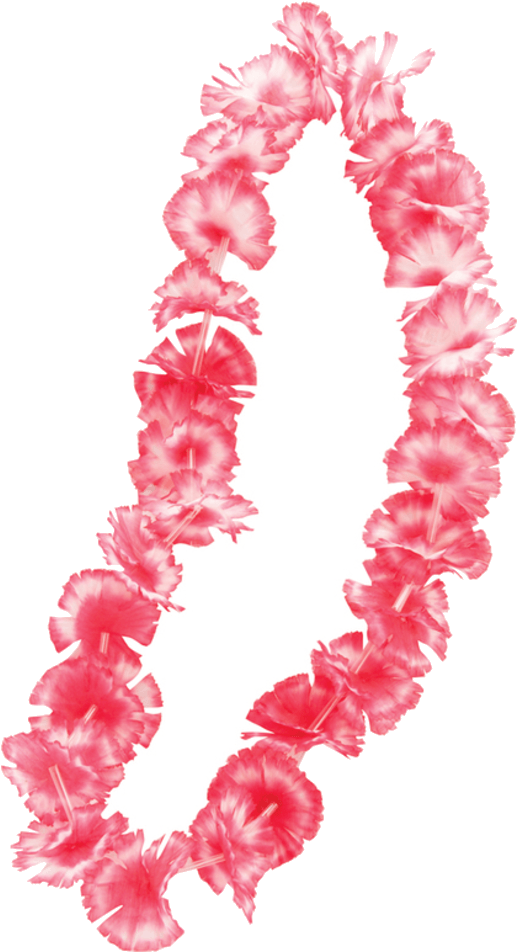 Download Pink & White Hawaiian Flower Lei - Full Size PNG Image - PNGkit