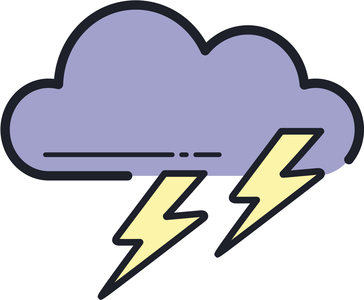 Download The Icon Is A Stylized Depiction Of A Storm Cloud - Storm ...