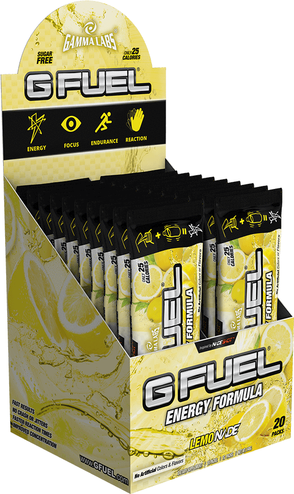 Download Lemonade Box - 20 Packs - G Fuel Lemonade Tub (40 Servings ...