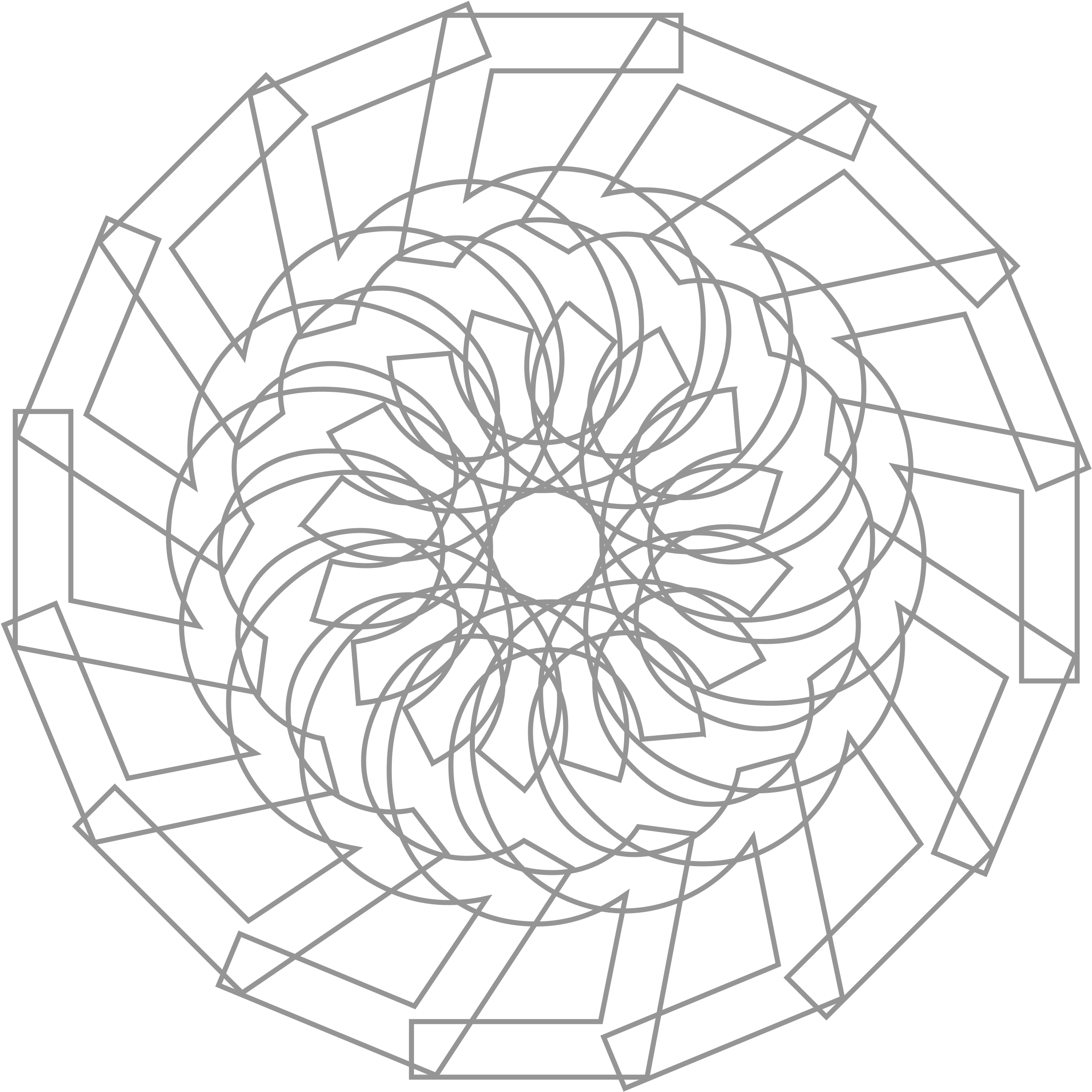 Download Numero 5 Con Angolo Di 22,5 Gradi By Dordy - 5 Mandalas - Full ...