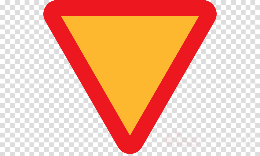 Download Transparent Red And Yellow Road Sign Clipart Traffic Sign ...