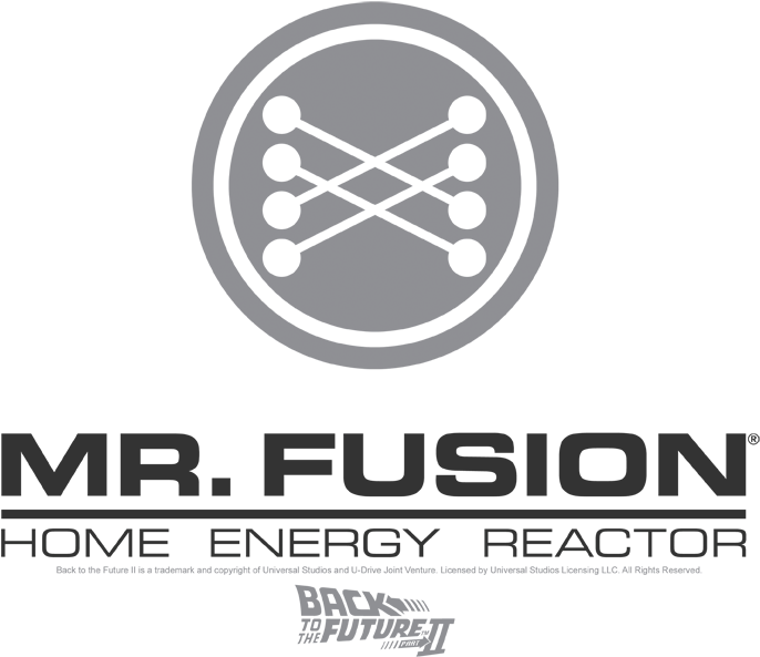 Download Back To The Future Ii Mr - Mr Fusion Logo - Full Size PNG ...