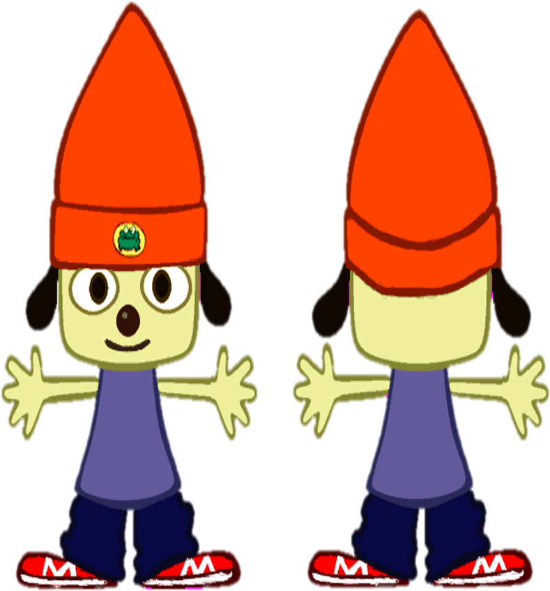 Download Parappa Front Back - Parappa The Rapper Back - Full Size PNG ...
