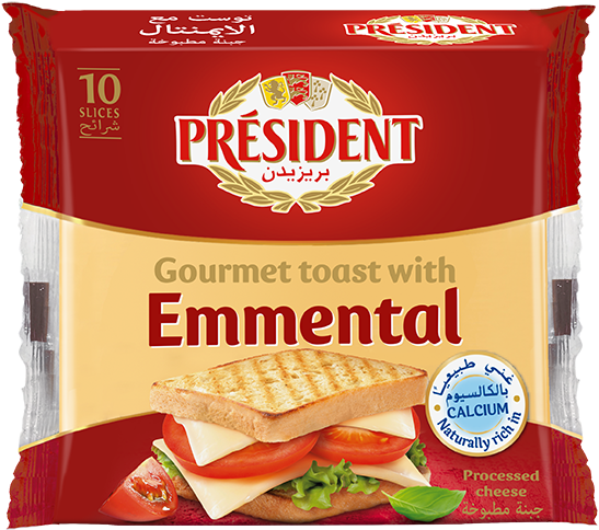 Download President Toast With Emmental 10 Slices - President Toast ...
