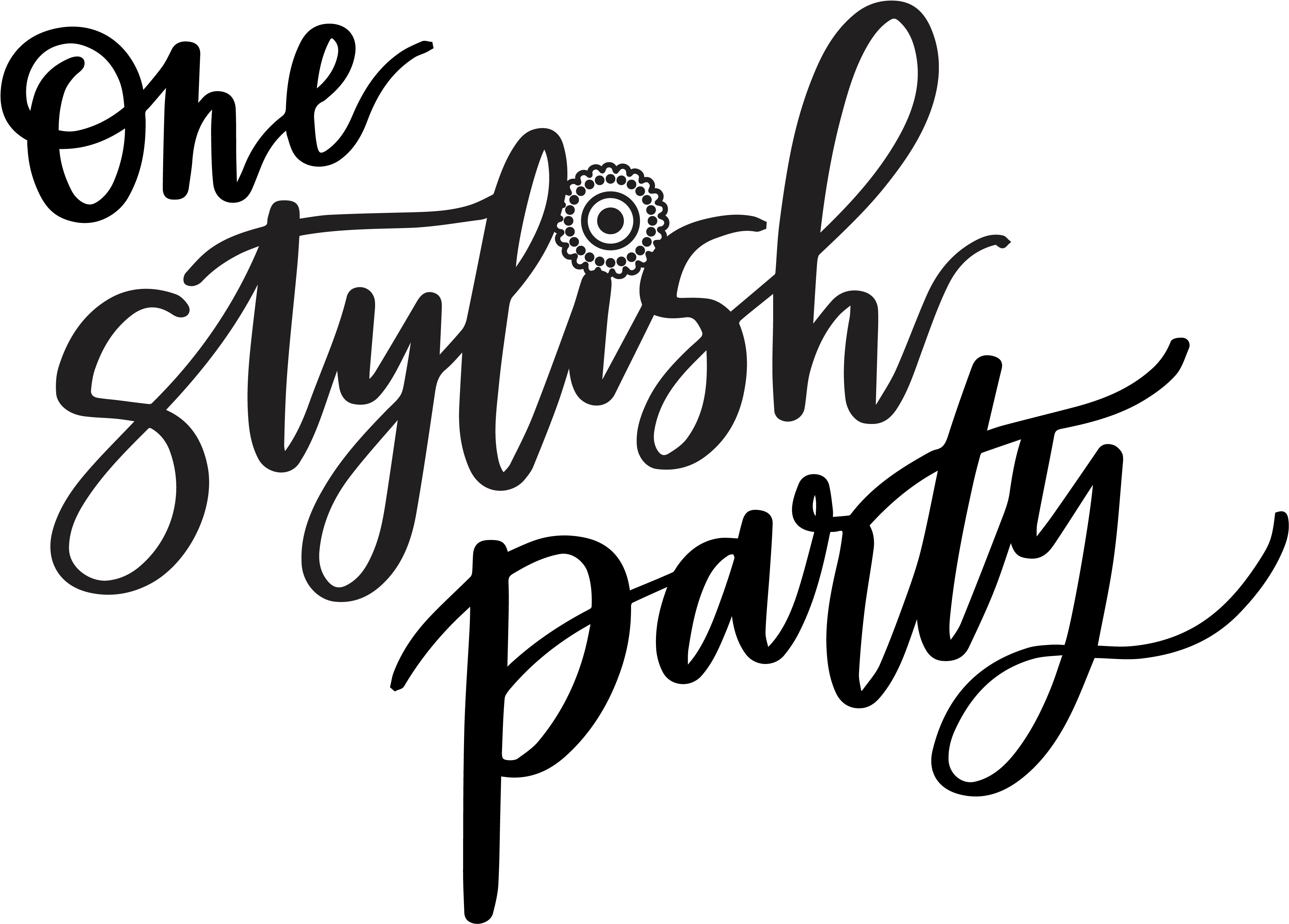 Download One Stylish Party - Calligraphy - Full Size PNG Image - PNGkit