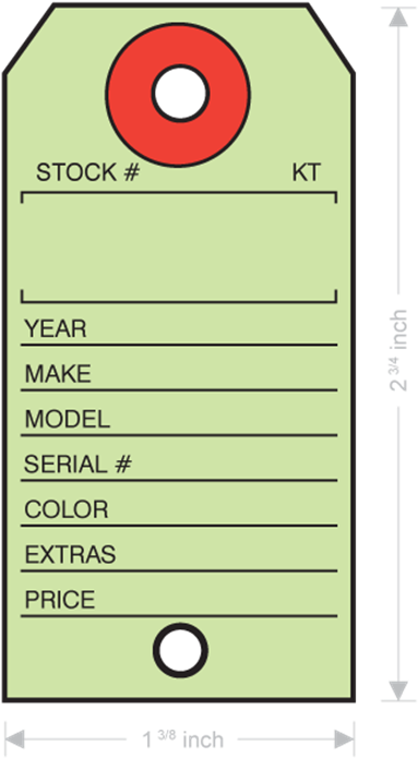 Download Green Paper Key Tag With Ring - Ring - Full Size PNG Image ...