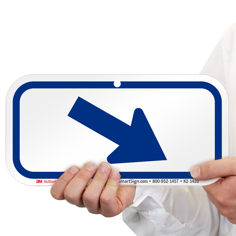 Download Downwards Right Arrow, Supplemental Parking Sign, Blue - Mutcd ...