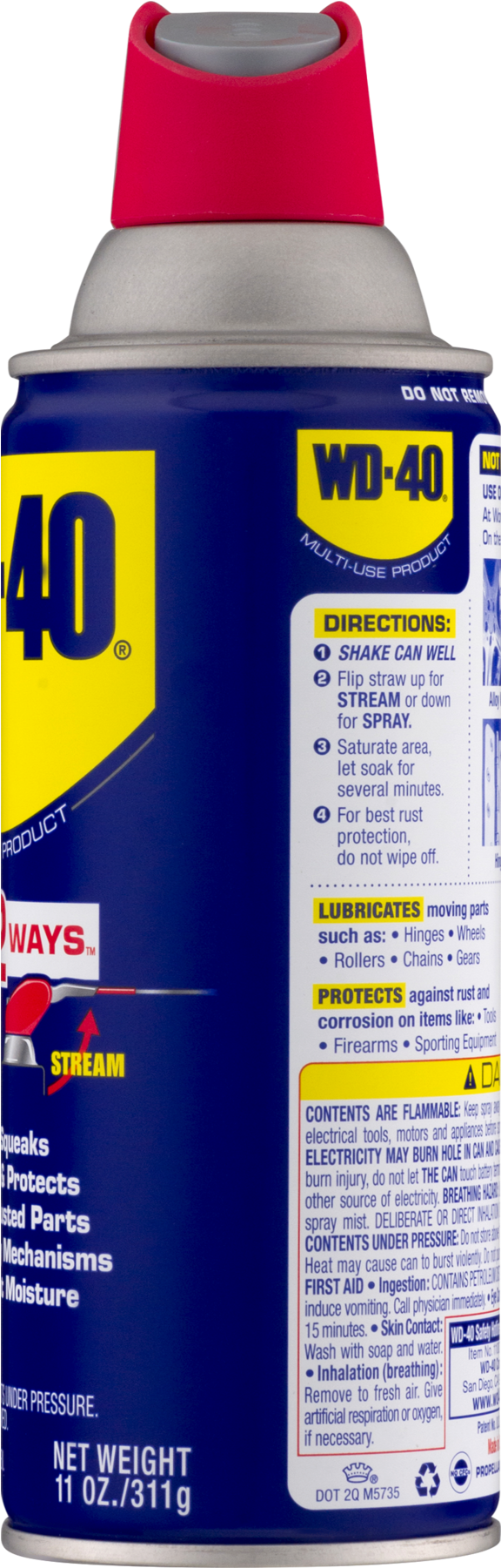Download Wd 40 110078 Multi Use Product Spray With Smart Straw, - Wd-40 ...