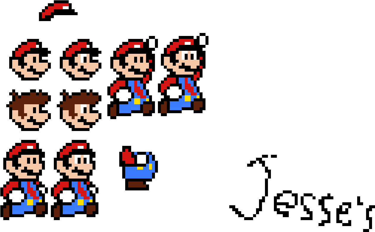 Download Jesse's Custom Mario Sprites - Sky's The Limit - 1.5" Pinback ...