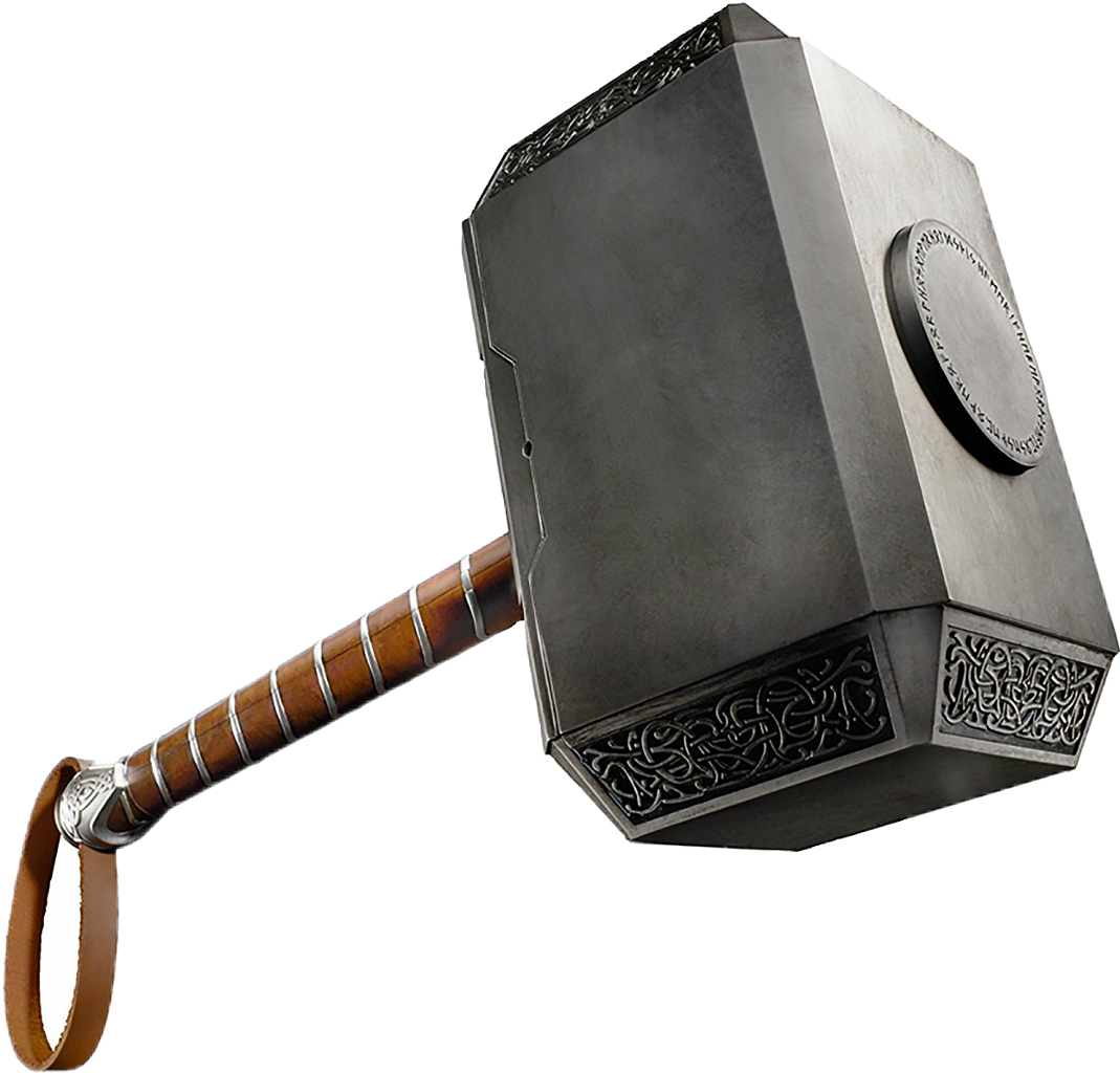 Download Thor Hammer Transparent Background - Full Size PNG Image - PNGkit