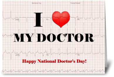 Download I Love My Doctor With Ekg Layer Greeting Card - Heart - Full ...