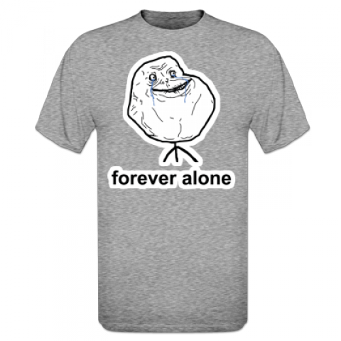 Download Forever Alone Face Crying Download - T-shirt - Full Size PNG Image - PNGkit