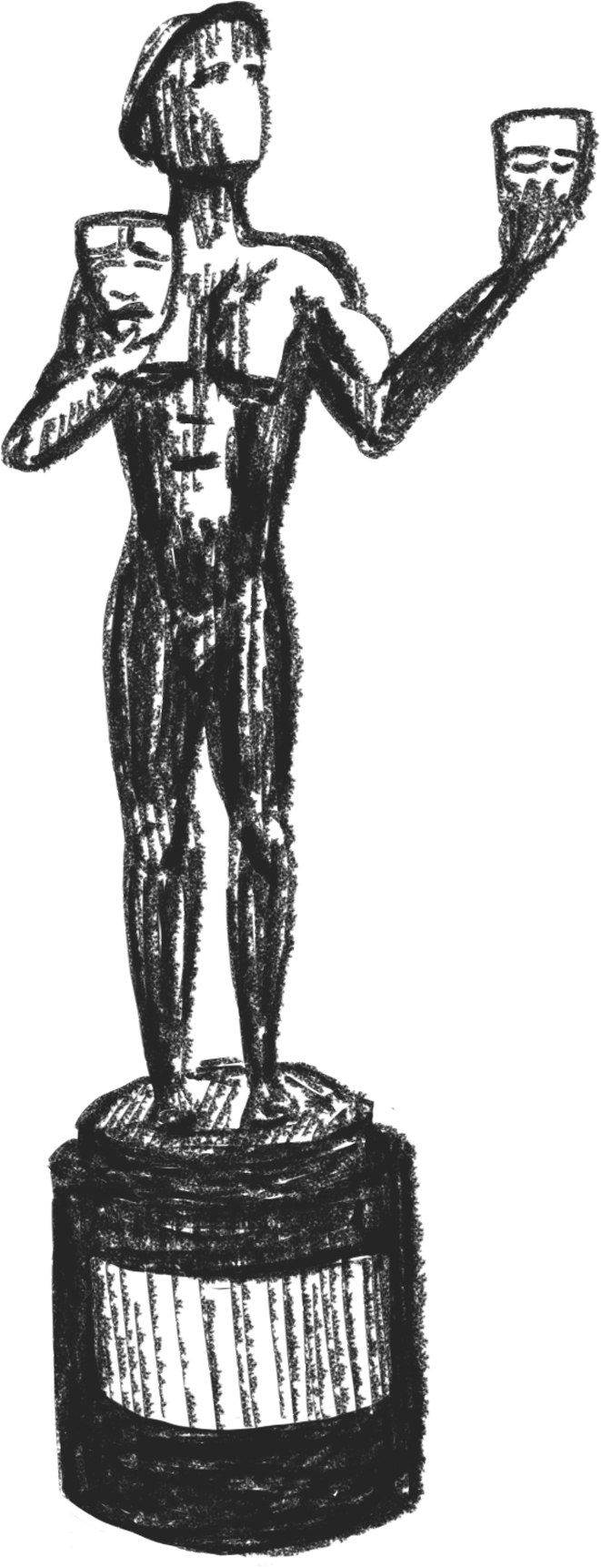 Download Screen Actors Guild Award Trophy Png Screen Actors - Statue ...