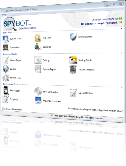 Download Spybot Search And Destroy - Spybot Search And Destroy 2.6 - Full Size PNG Image - PNGkit
