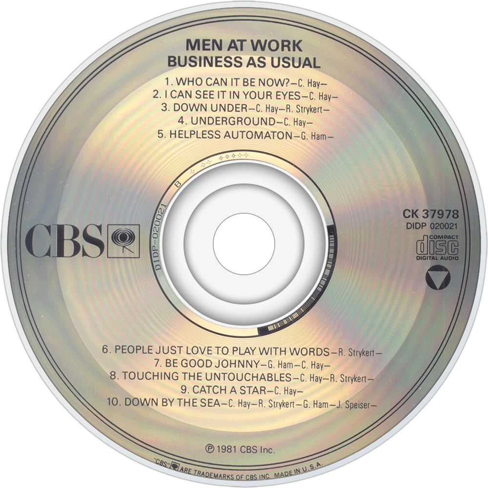 Download Men At Work Business As Usual Cd - Full Size PNG Image - PNGkit