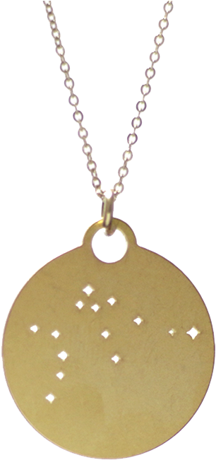 Download Constellation Pendants - Alphabet Simple Gold Pendant - Full ...