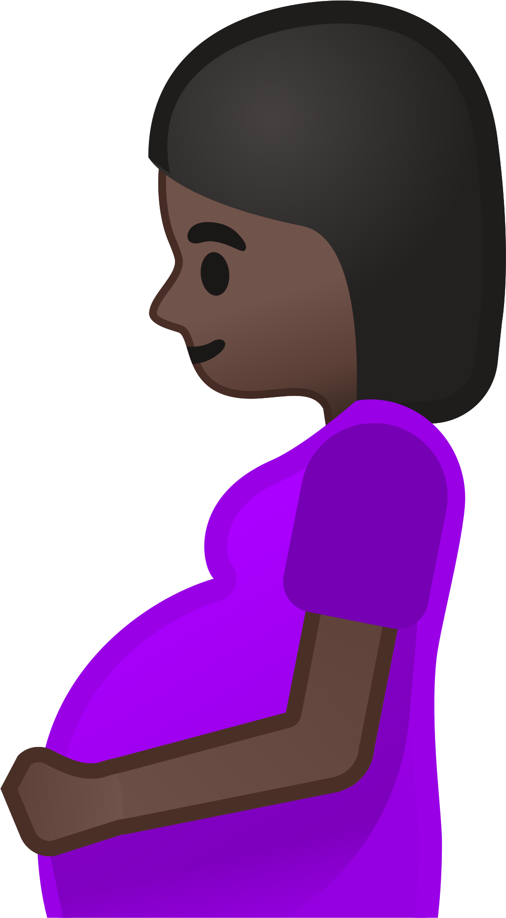 Download Open - Transparent Pregnant Emoji Woman - Full Size PNG Image ...