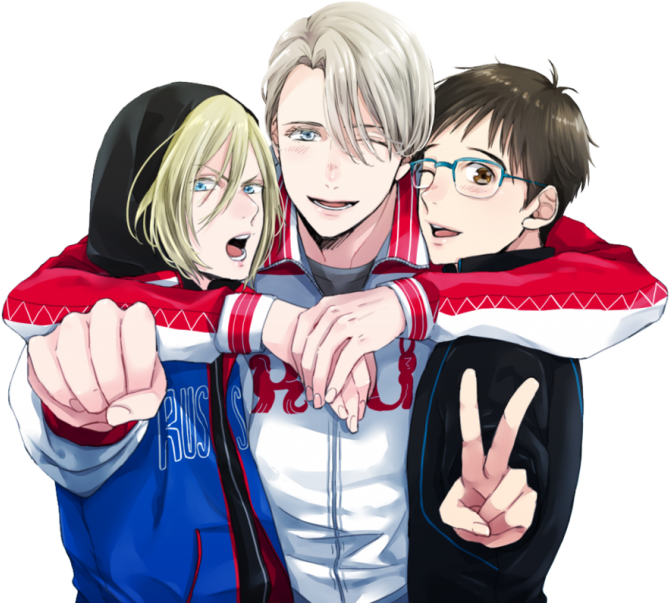 Download Yuri Victor And Yurio - Full Size PNG Image - PNGkit