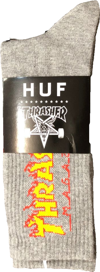 Download Huf X Thrasher Socks - Thrasher Skate Destroy Socks - Full ...