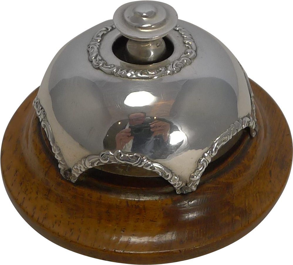 Download Antique English Sterling Silver Desk Or Counter Bell - Full ...