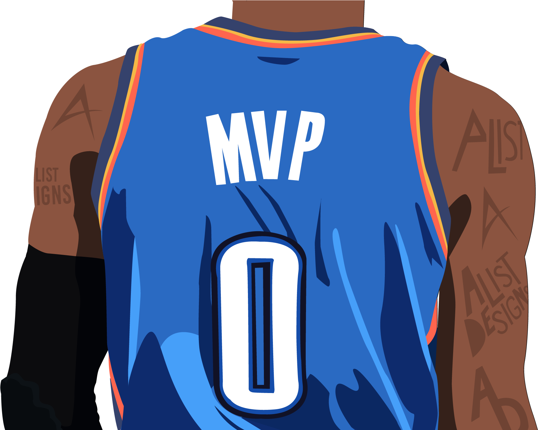 Download Russell Westbrook Mvp Illustration - Full Size PNG Image - PNGkit