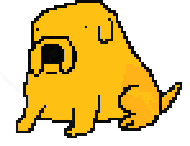 Download Jake The Dog - Pixel Art Jake The Dog - Full Size PNG Image ...