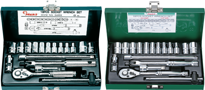 Download Socket Wrench Sets - Hans Socket Set 1 4 - Full Size PNG Image ...