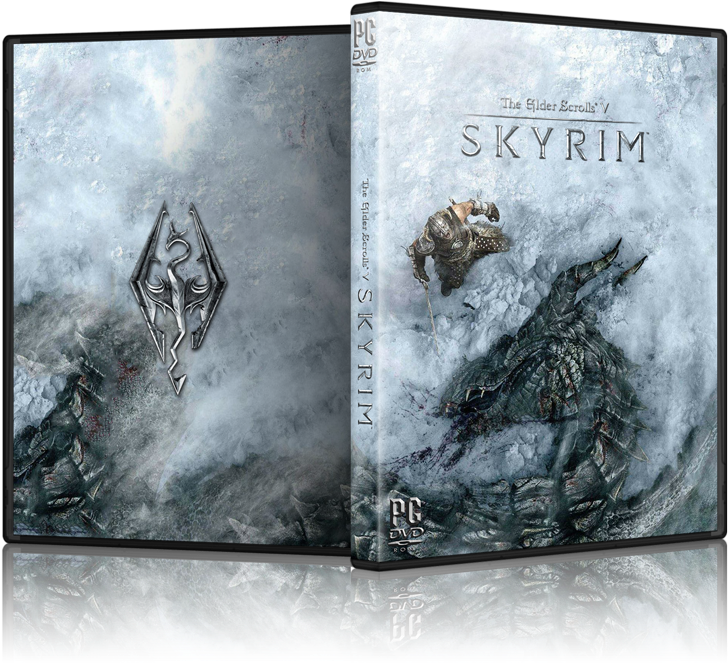 Download Skyrim Custom Cover Art - Full Size PNG Image - PNGkit