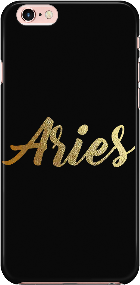 Download Aries Gold Lettering Iphone 6/6s Phone Case - Iphone - Full ...