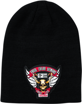 Download Four Color Demons Patch Beanie - Color - Full Size PNG Image ...