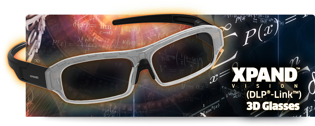 Download Dlp®-link 3d Glasses - Polarized 3d System - Full Size PNG ...